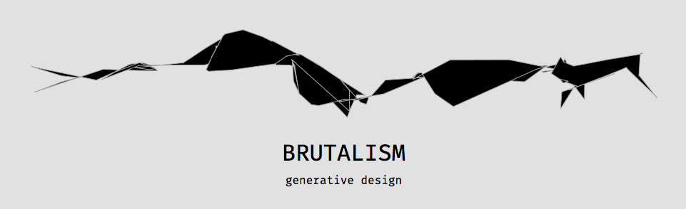 Process: BRUTALISM Logo - Vladimir Mitrović